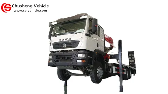 Camión grúa autocargador HOWO 6X4 hidráulico telescópico/pluma recta de ...